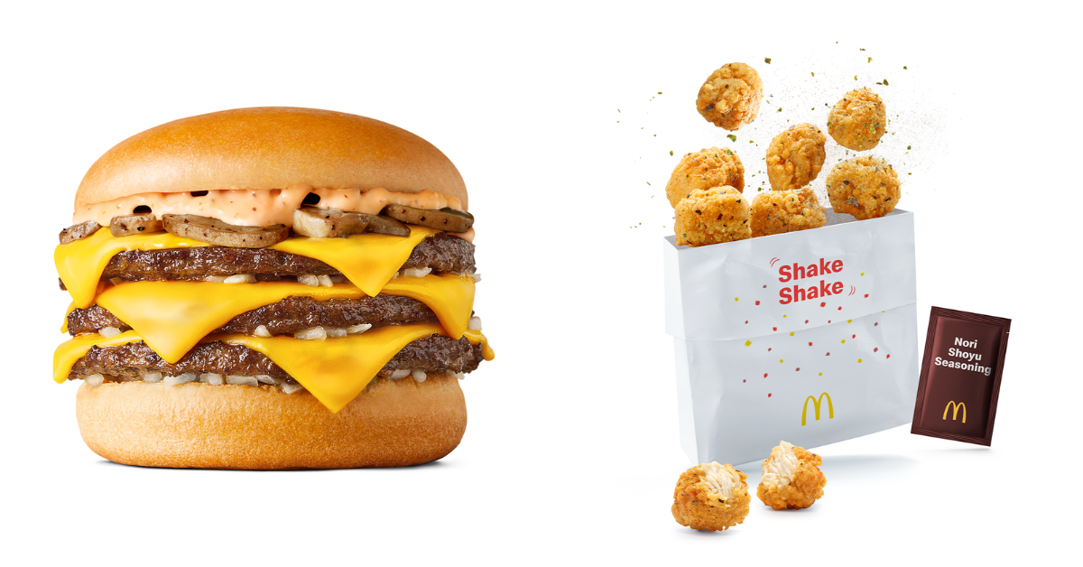 McDonald's Launching New Creamy Mushroom Double & Triple Cheeseburger ...